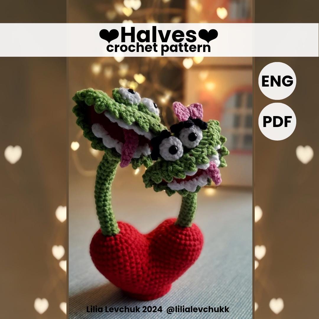 Crochet Valentine Venus Flytrap Pattern, Animals Pattern, Amigurumi ...
