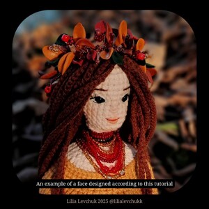 Tutorial FACE DESIGN of the Crochet Doll, Eye Embroidery, Amigurumi ...