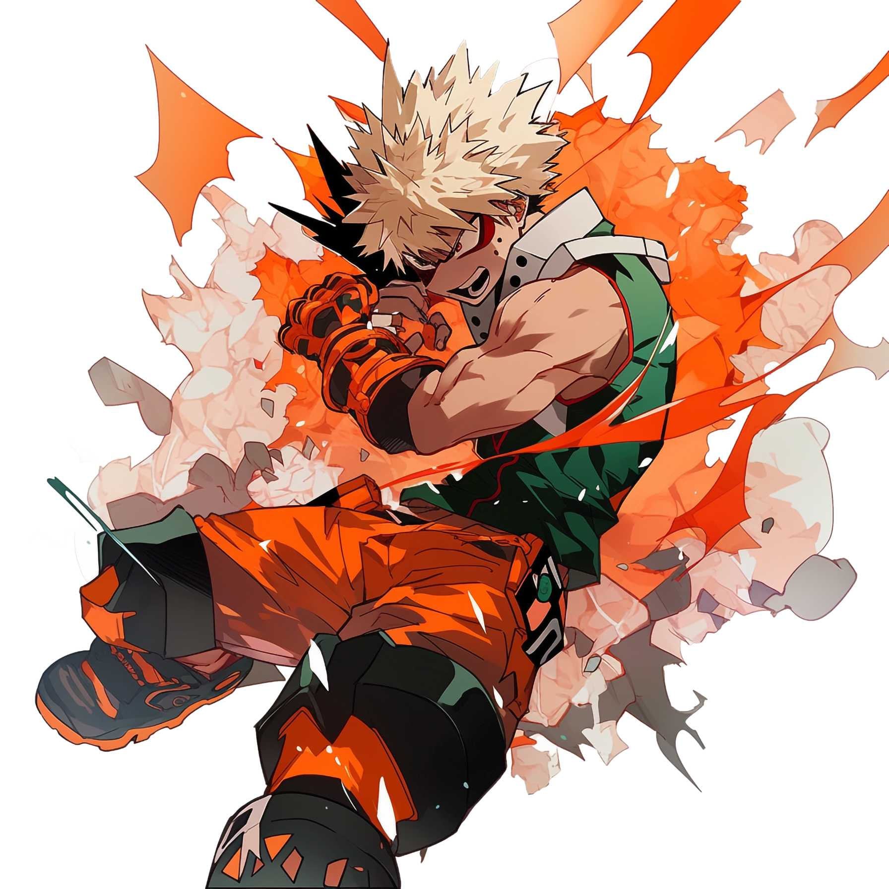 3 Bakugo Watercolor, Bakugo Clipart, Bakugo Poster, Bakugo PNG, My Hero ...