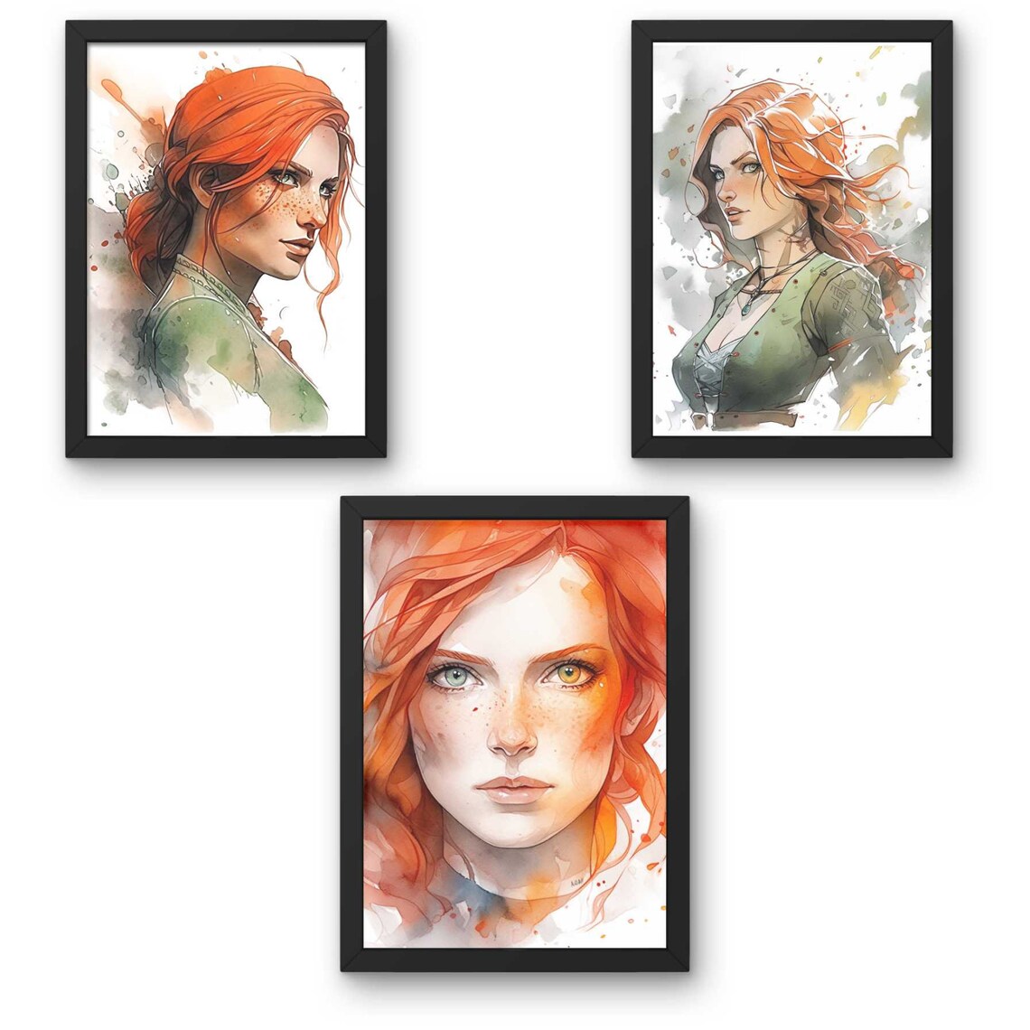 Witcher Triss Poster Geralt of Rivia Clipart Geralt Clip - Etsy