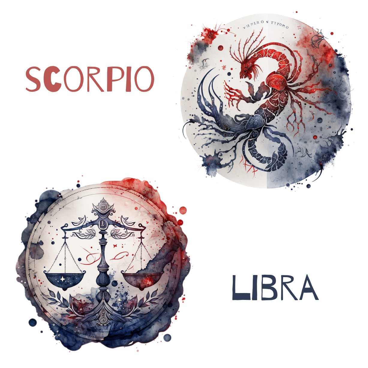 12 Zodiac Signs PNG Clipart Bundle, Horoscope Design, Star Design Sign ...