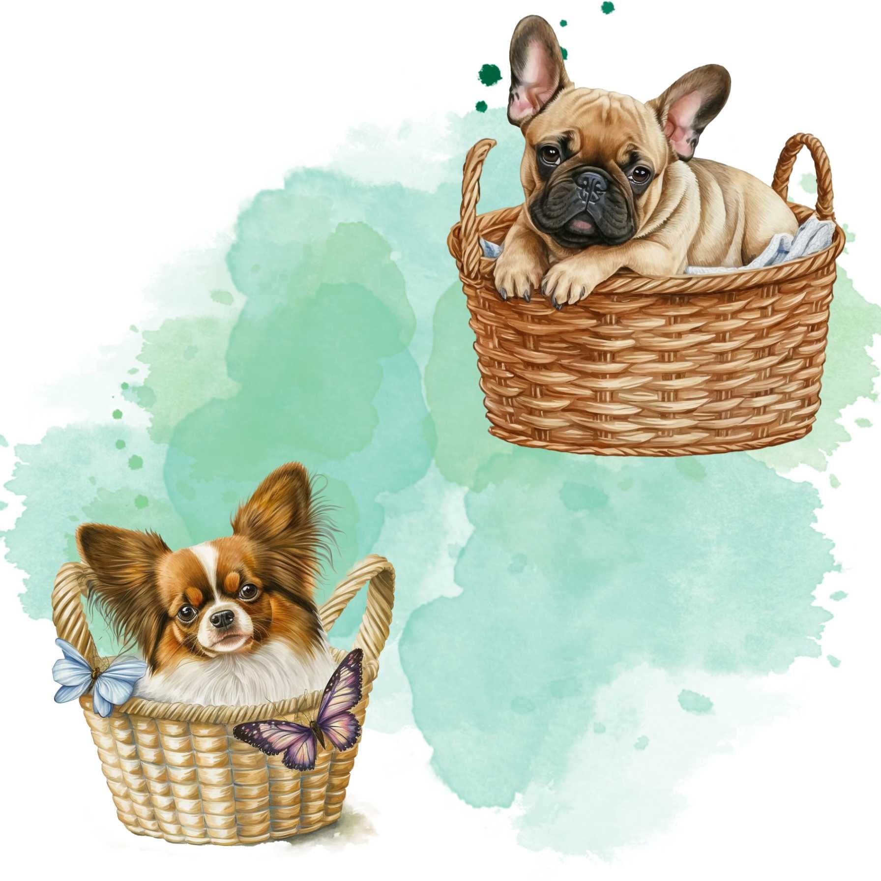 Beautiful Dogs Breeds Watercolor Clipart, 12 PNG Bundle, Labrador ...