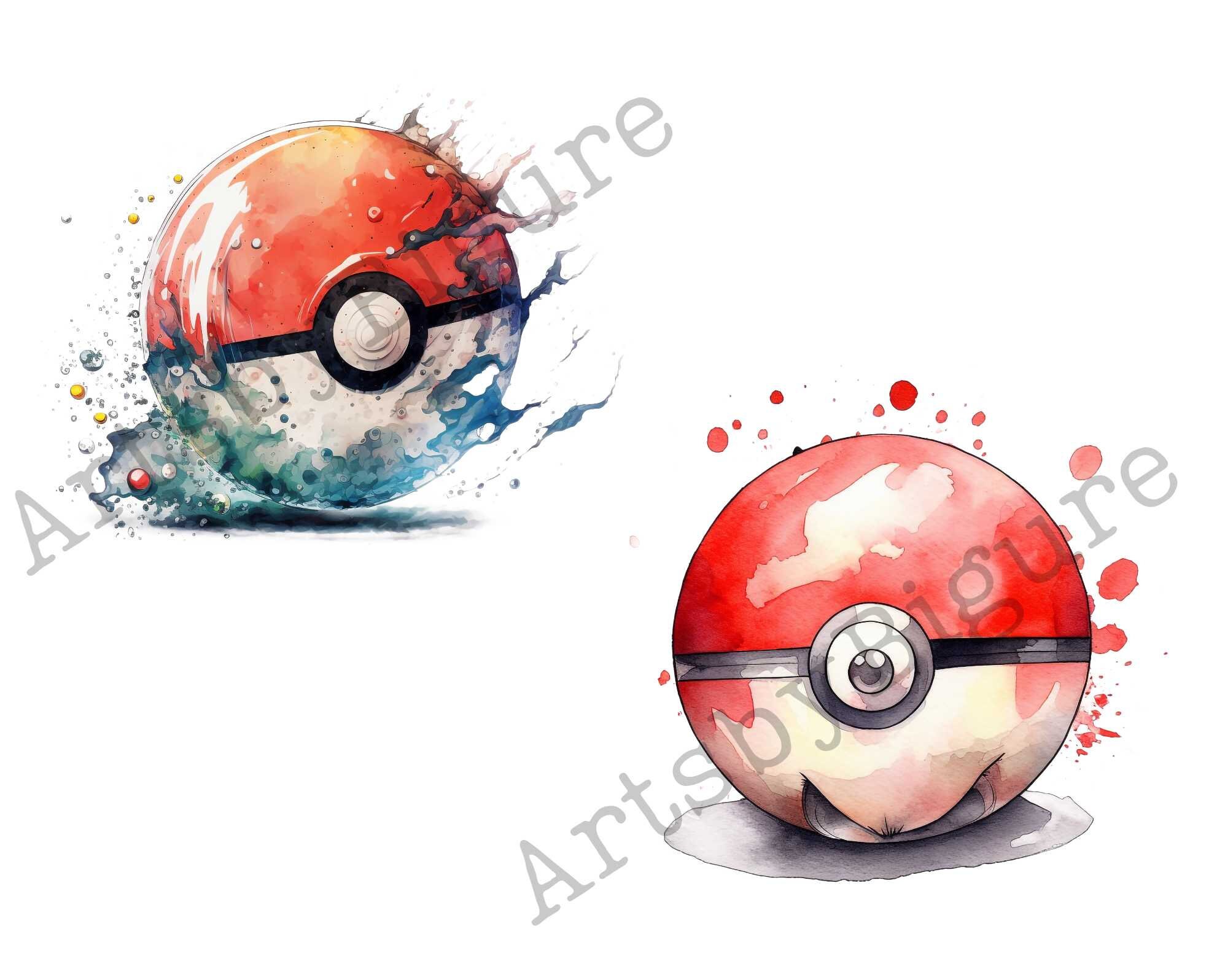 Pokemon Digital Art Instant Download, Pokemon Poster, Pokemon Gift ...
