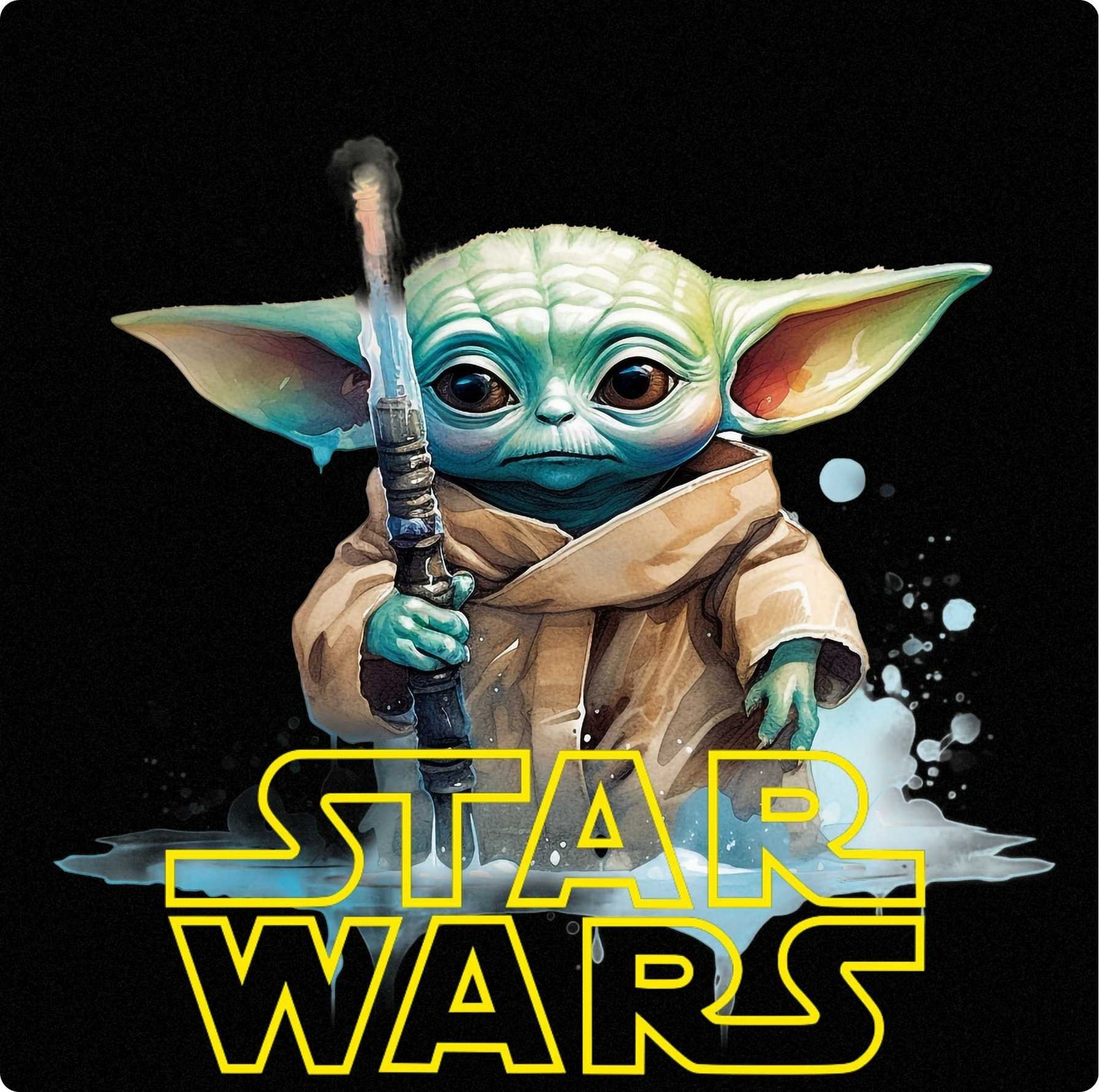 6 Baby Yoda Clipart, Baby Yoda Poster, Baby Yoda Print, Baby Yoda ...