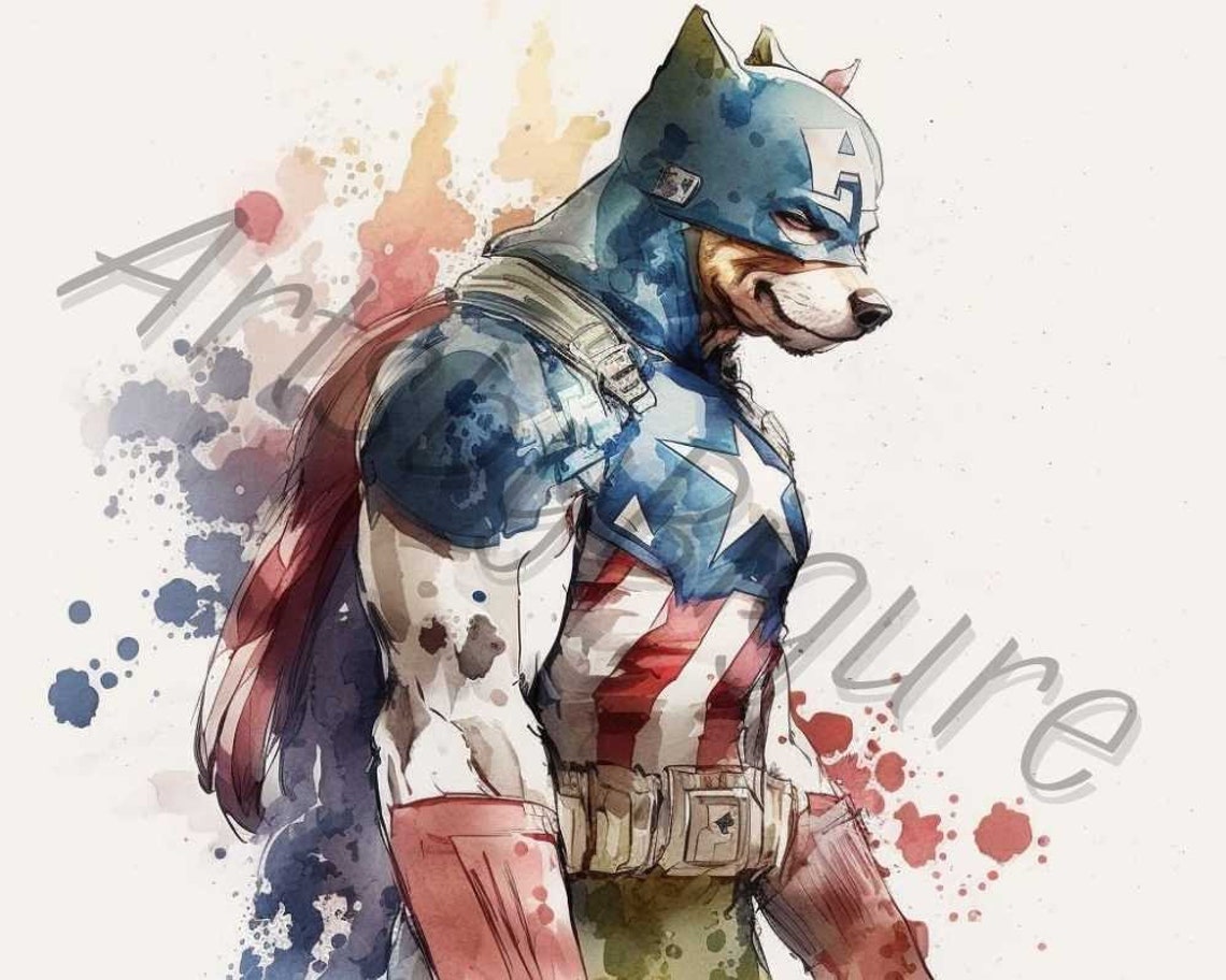 Avengers Dog Edition Clipart, Superhero Clipart, Spiderman Clipart ...