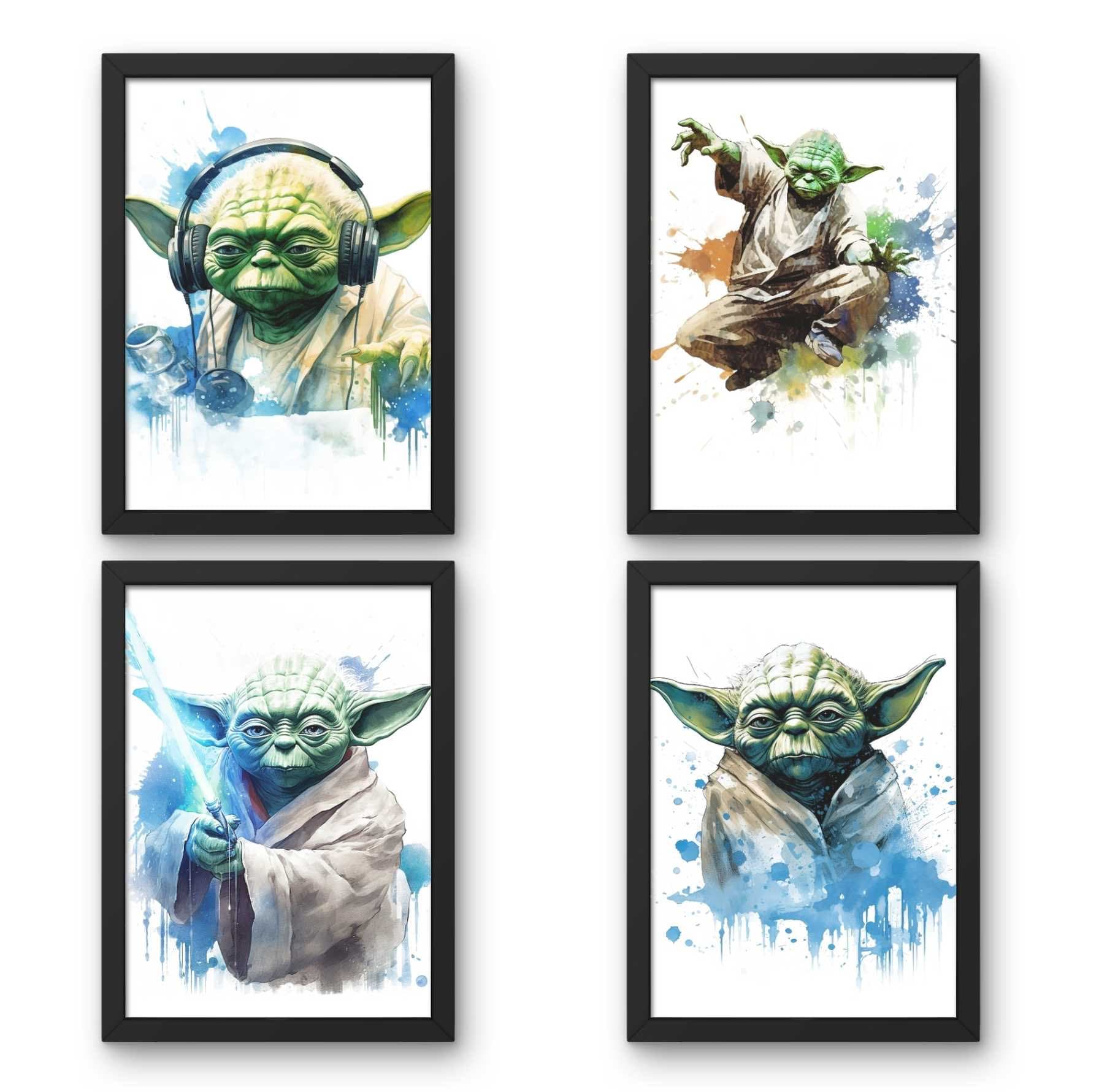 6 Yoda Clipart Yoda Poster Yoda Print Yoda Nursery Art - Etsy