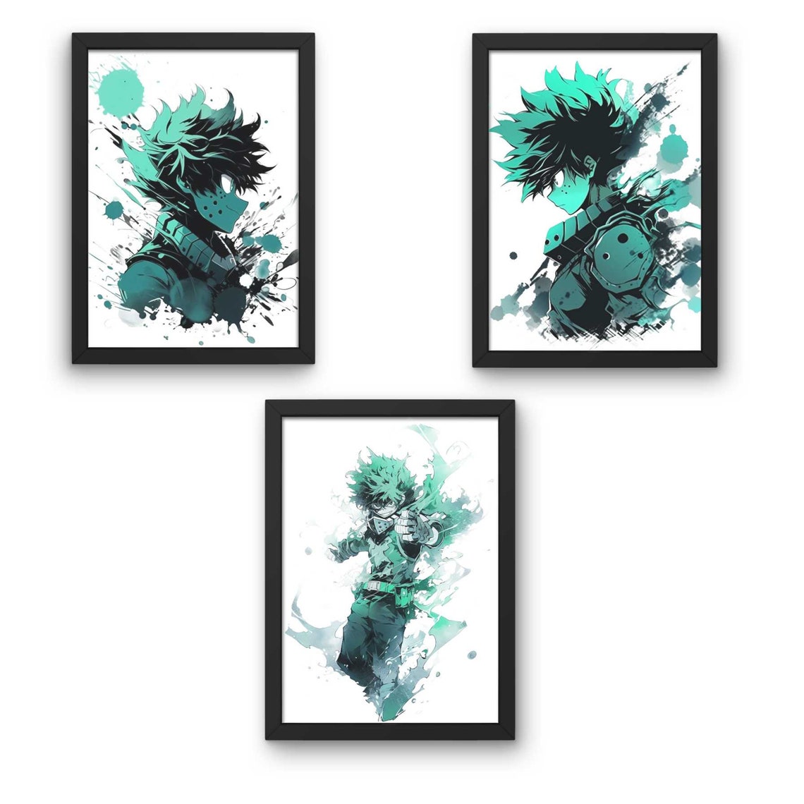 3 Deku Watercolor, Deku Clipart, Deku Poster, Deku PNG, My Hero Academia Poster, My Hero ...