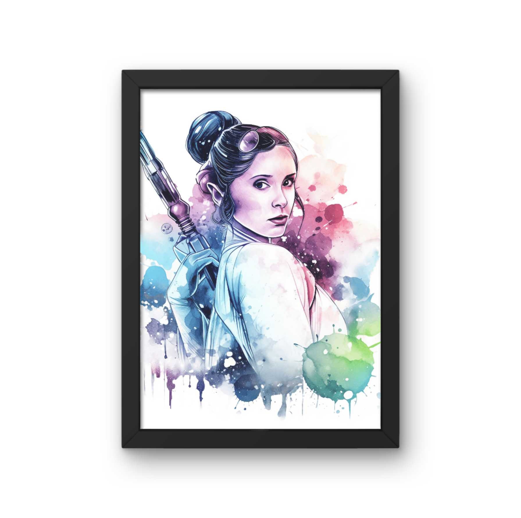 3 Princess Leia Clipart, Princess Leia Poster, Princess Leia Print ...