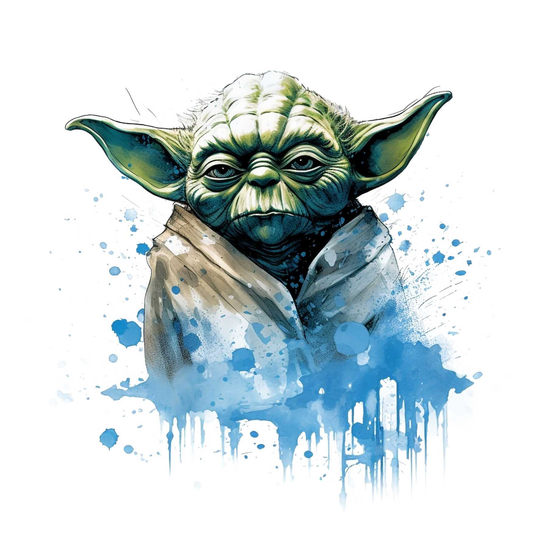 6 Yoda Clipart Yoda Poster Yoda Print Yoda Nursery Art - Etsy