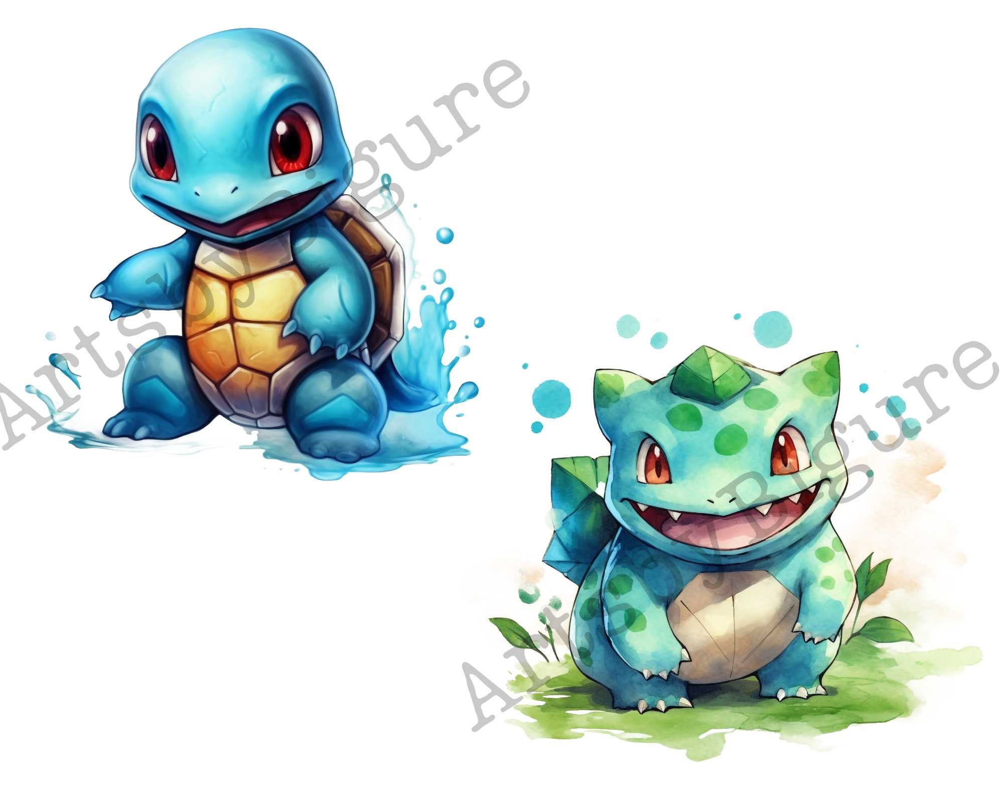 Pokemon Digital Art Instant Download, Pokemon Poster, Pokemon Gift ...