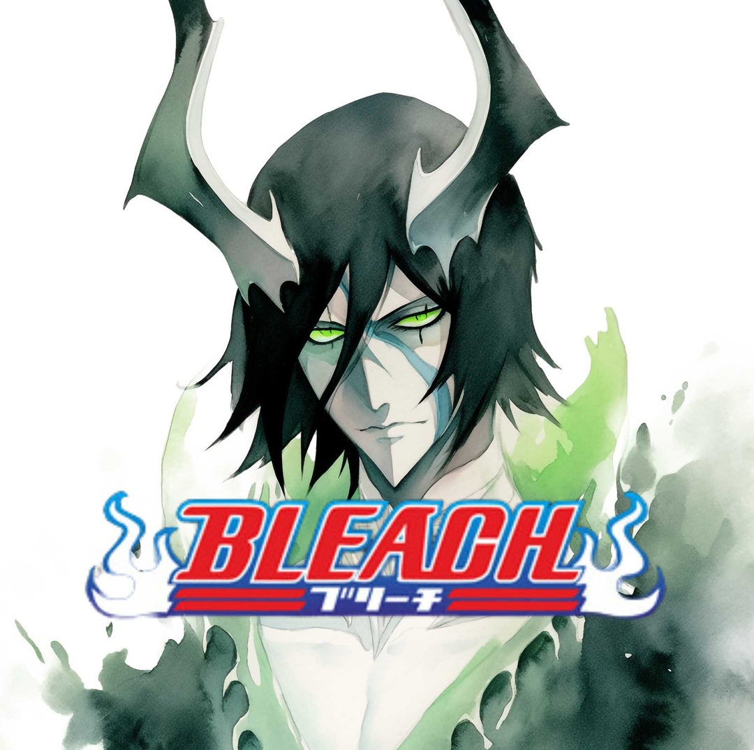 Ulquiora 3 PNG, Ulquiora Watercolor Clipart, Ulquiora Poster, Bleach ...