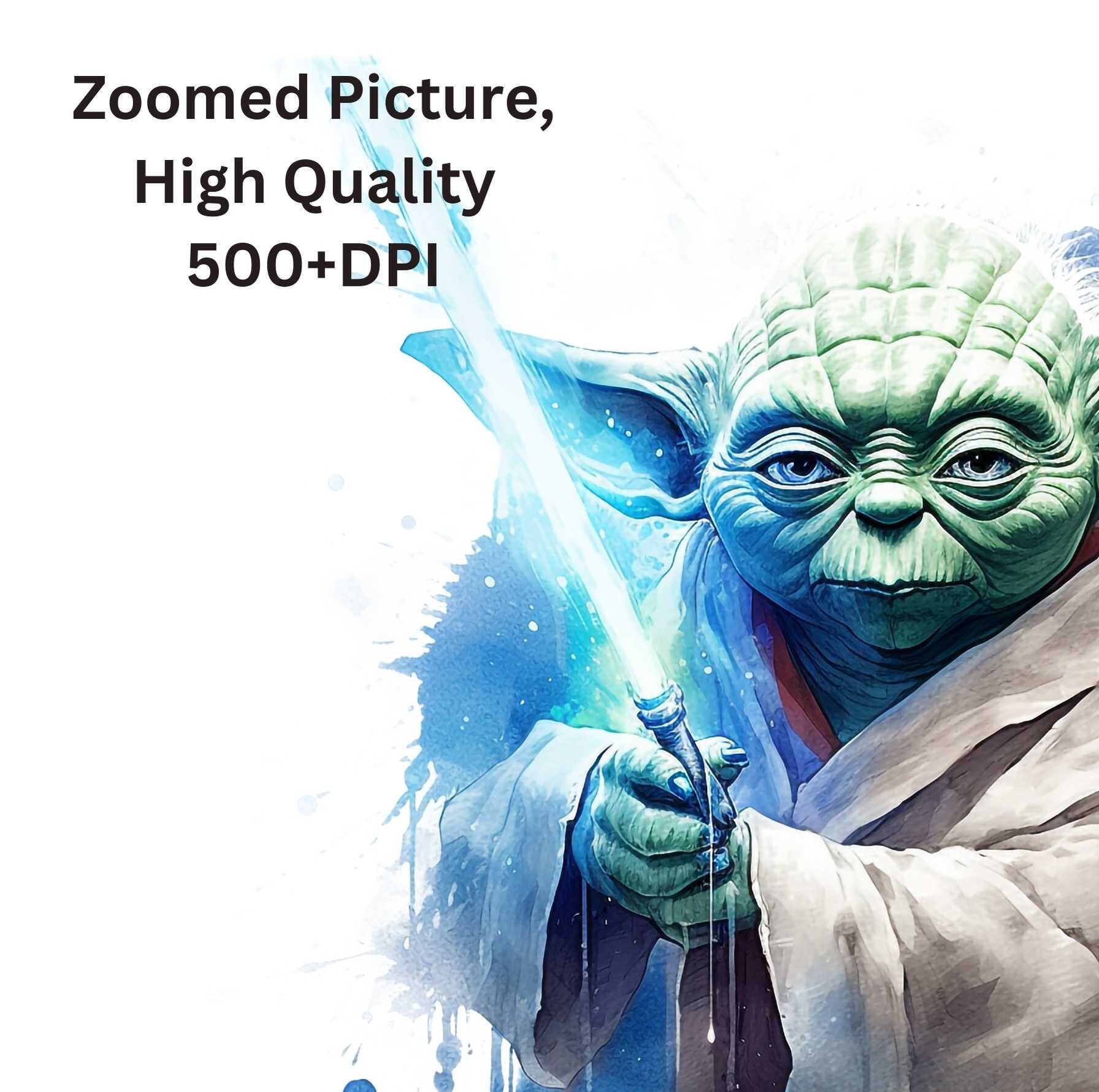 6 Yoda Clipart Yoda Poster Yoda Print Yoda Nursery Art - Etsy