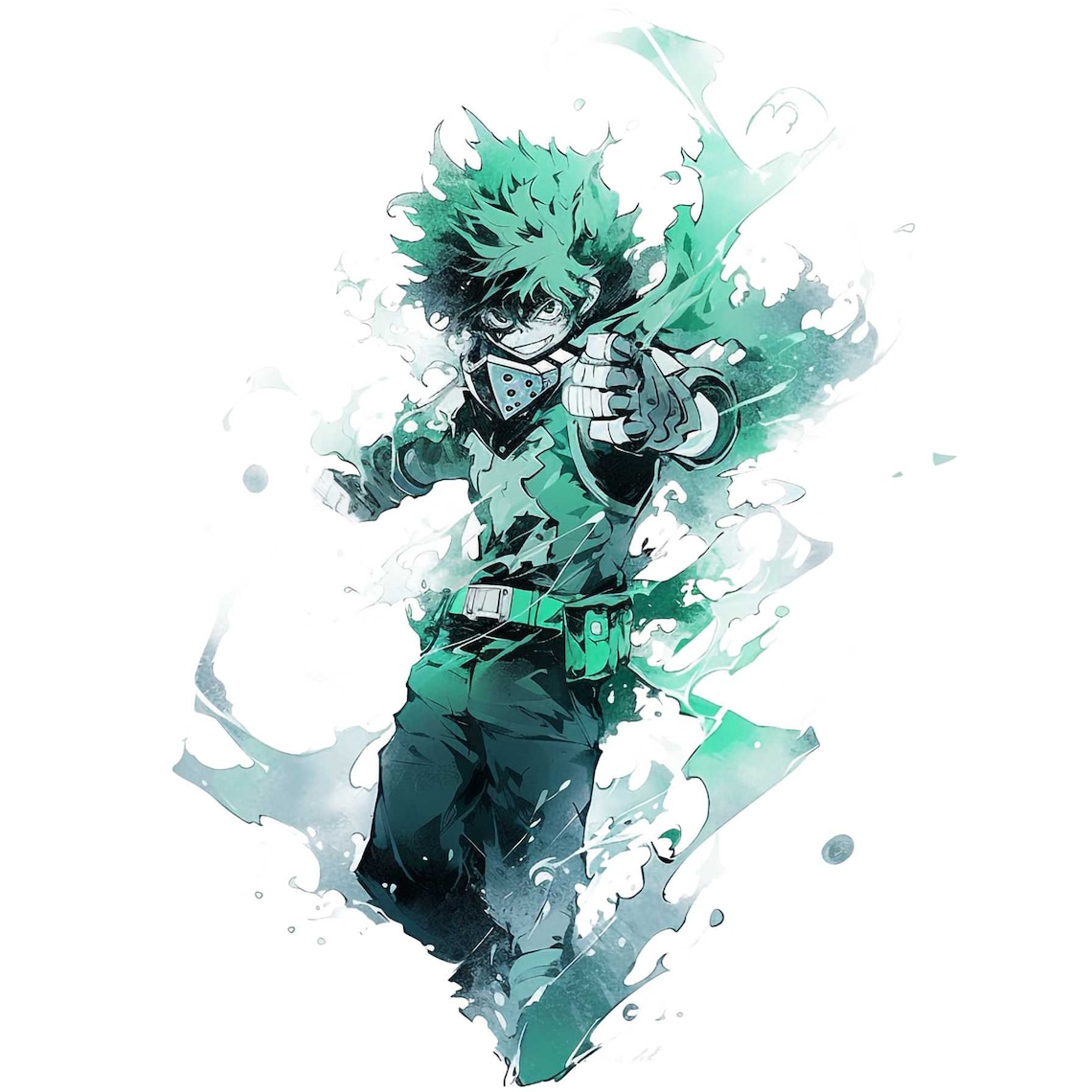 3 Deku Watercolor, Deku Clipart, Deku Poster, Deku PNG, My Hero ...