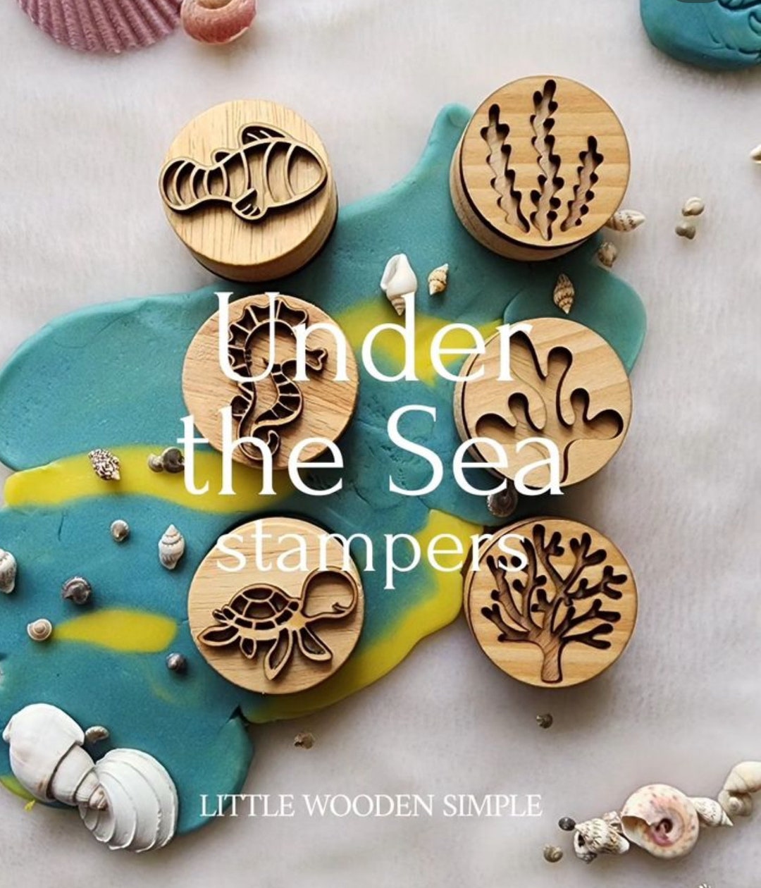 Wooden Stamper Play Dough Stamper by Little Wooden Simple - Etsy