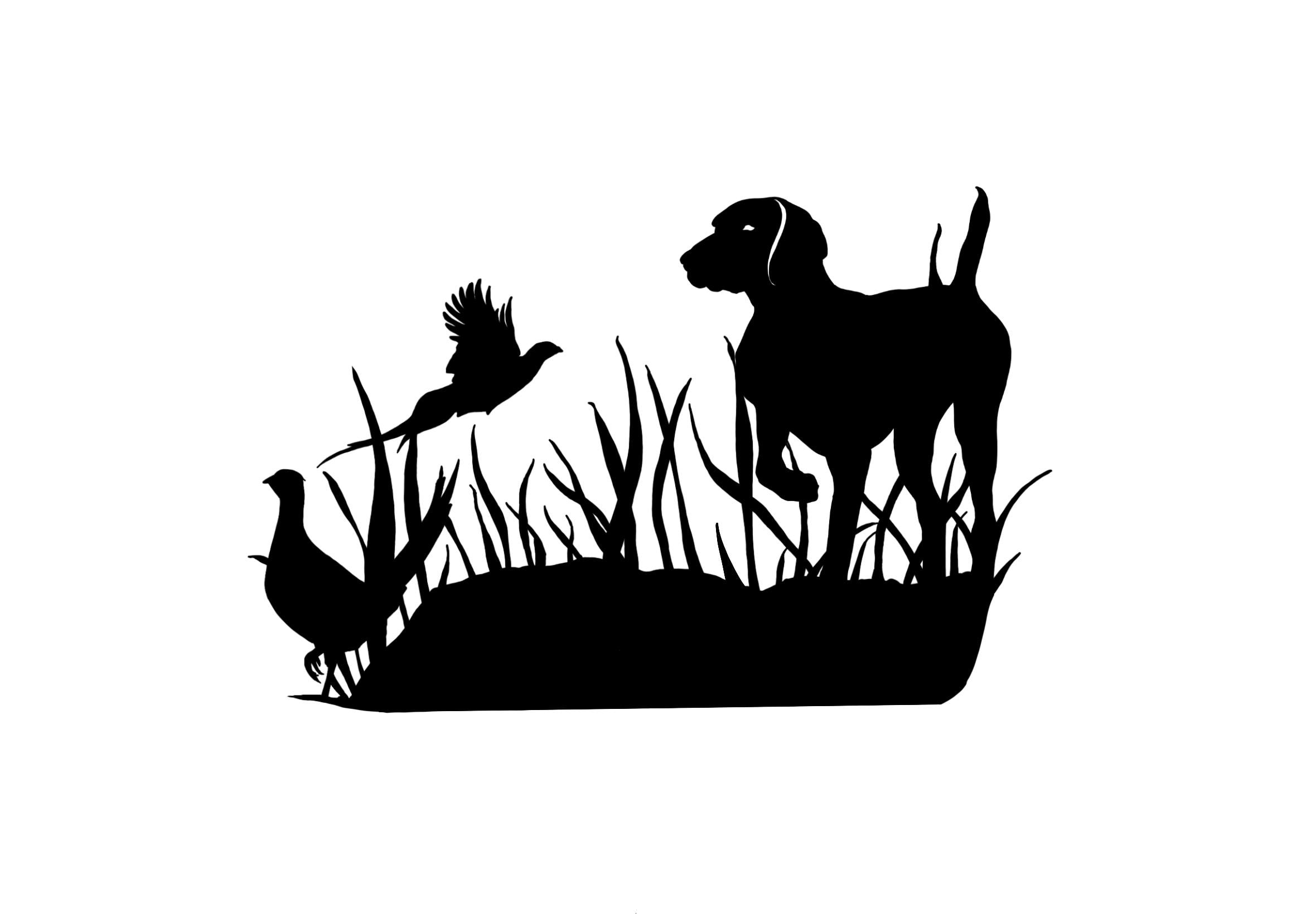 Bird Dog Pheasant Decal - Etsy