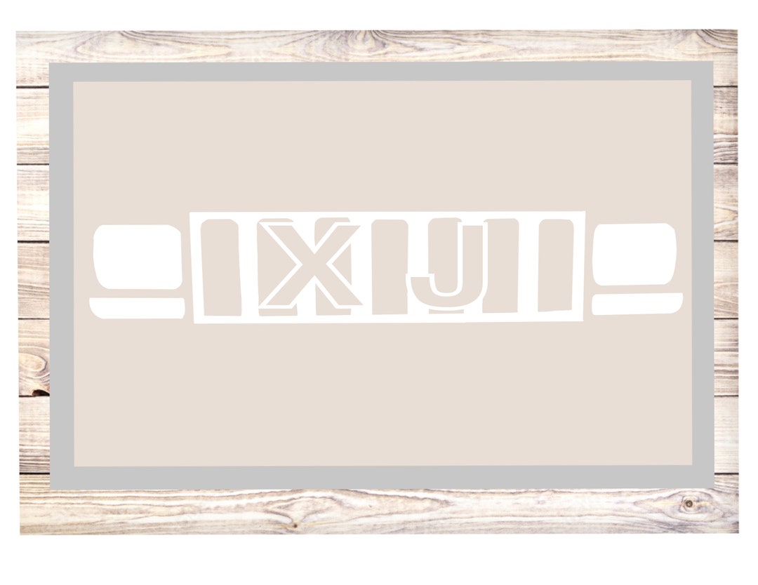 XJ Cherokee Front Bumper Decal - Etsy