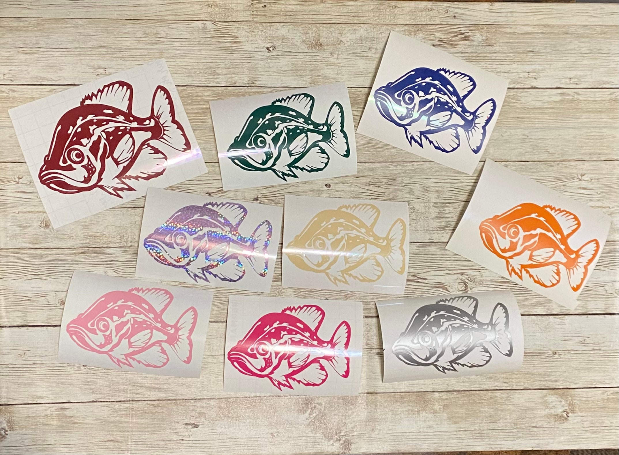 Crappie Fish Decal - Etsy