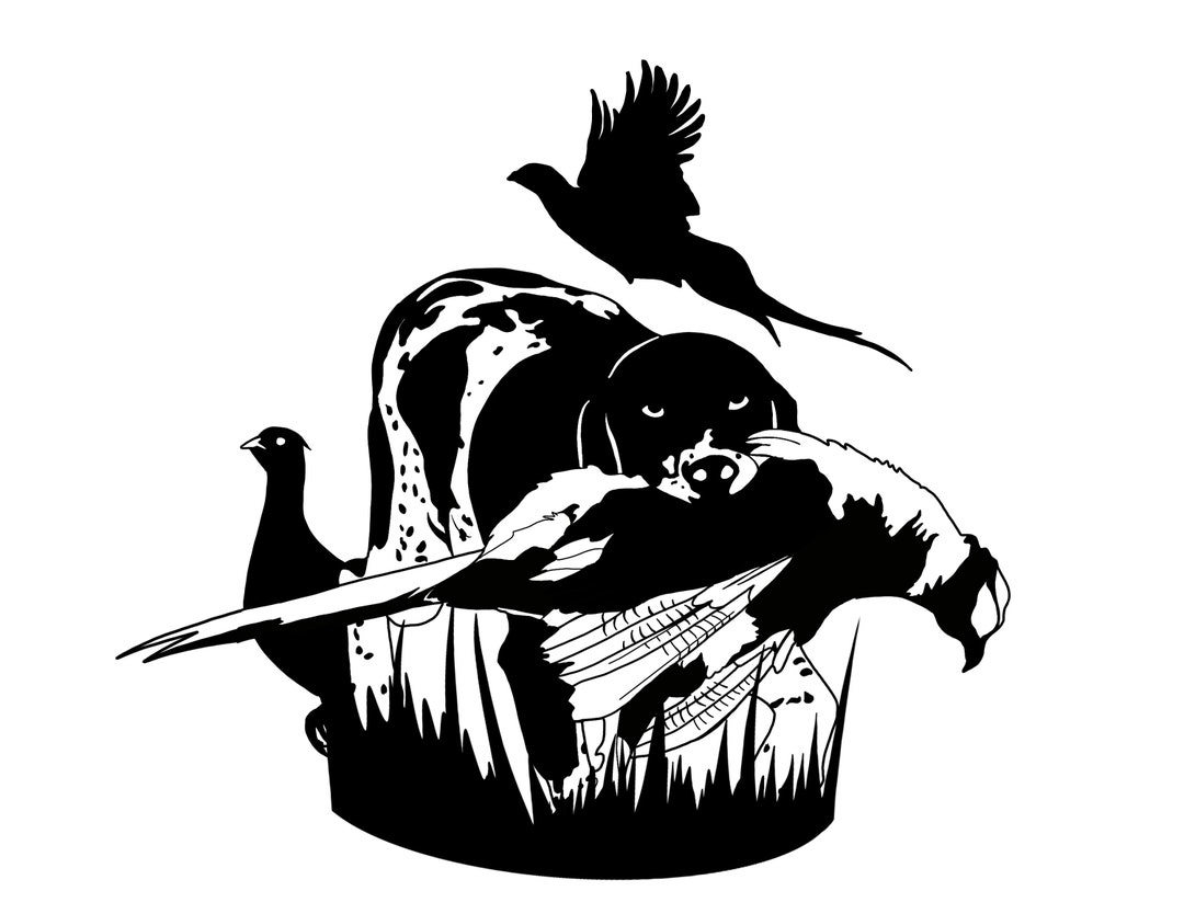 Bird Dog Pheasant Decal - Etsy