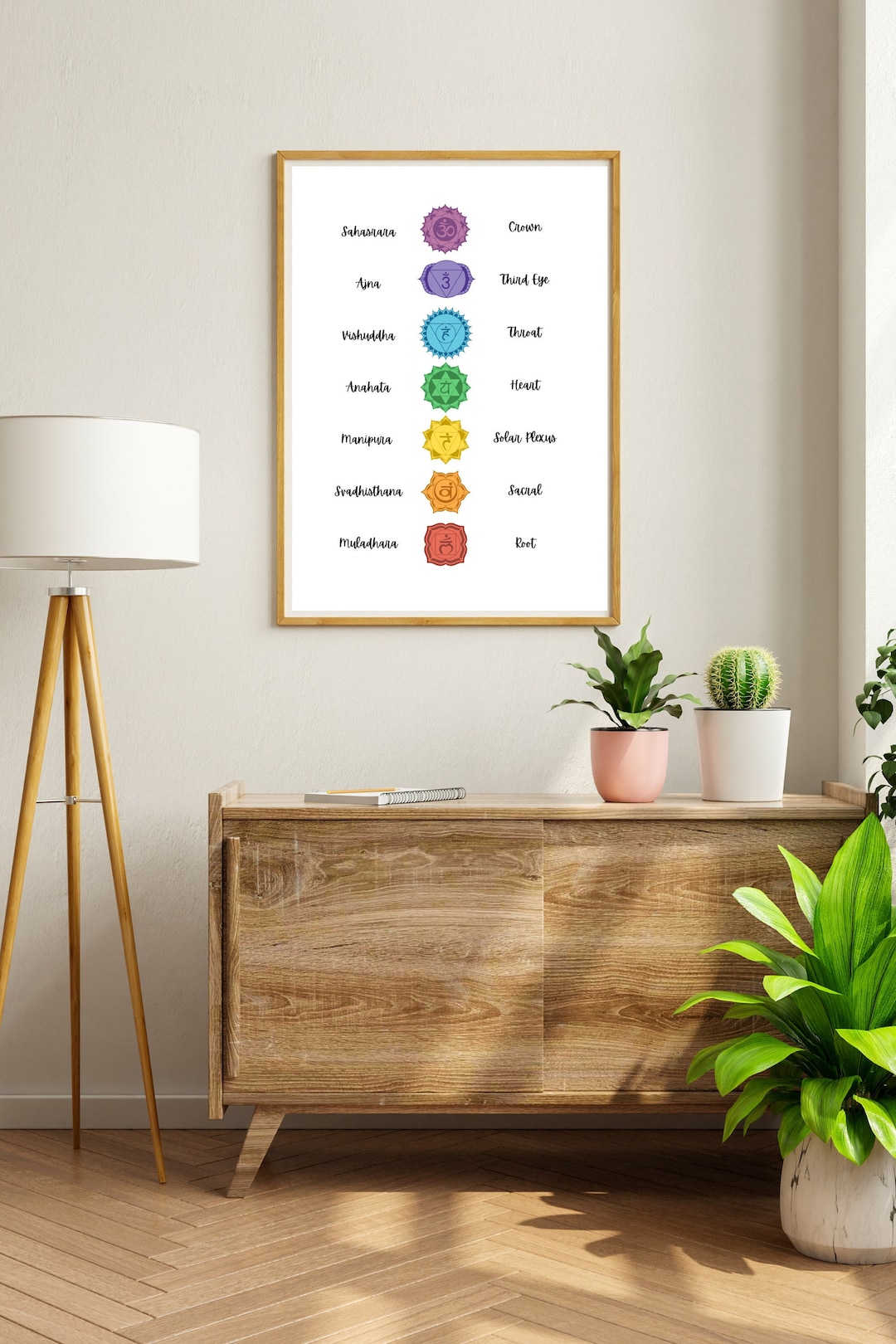 7 Chakra Print, Healing, Meditation Chart, Reiki, Wall Art, Instant ...