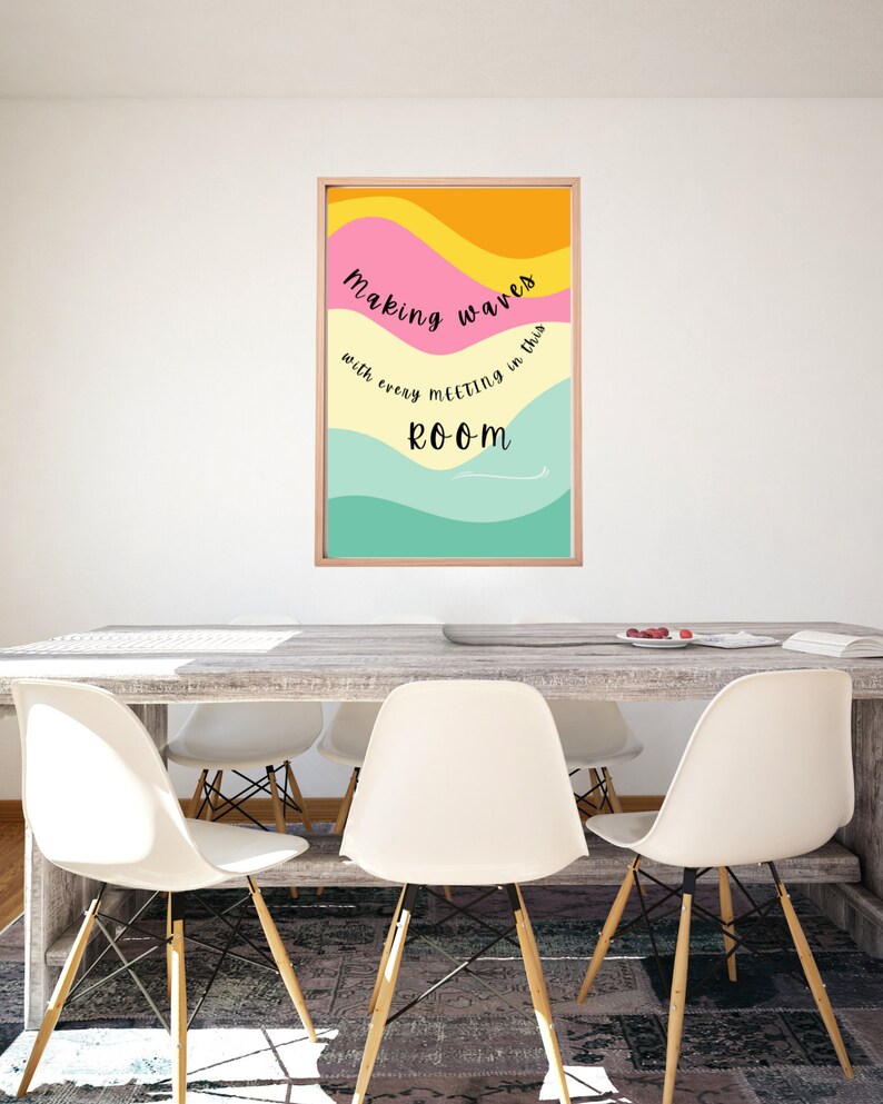 Funny Conference Room Decor, Office Wall Art, Home Office Desk Poster ...