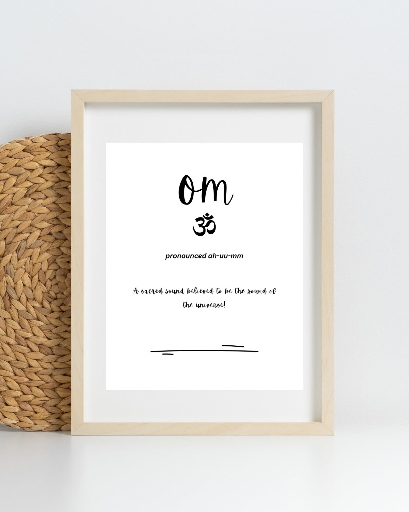 Om Definition Print, Aum Symbol Poster, Yoga Wall Art, Zen, Meditation ...