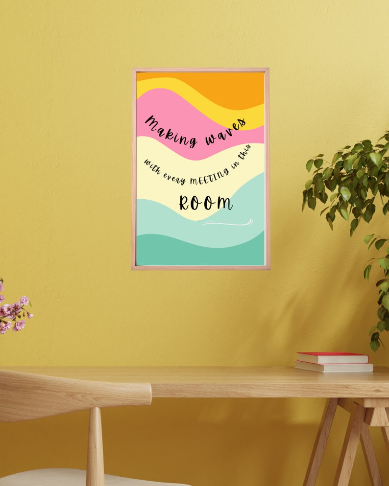 Funny Conference Room Decor, Office Wall Art, Home Office Desk Poster ...