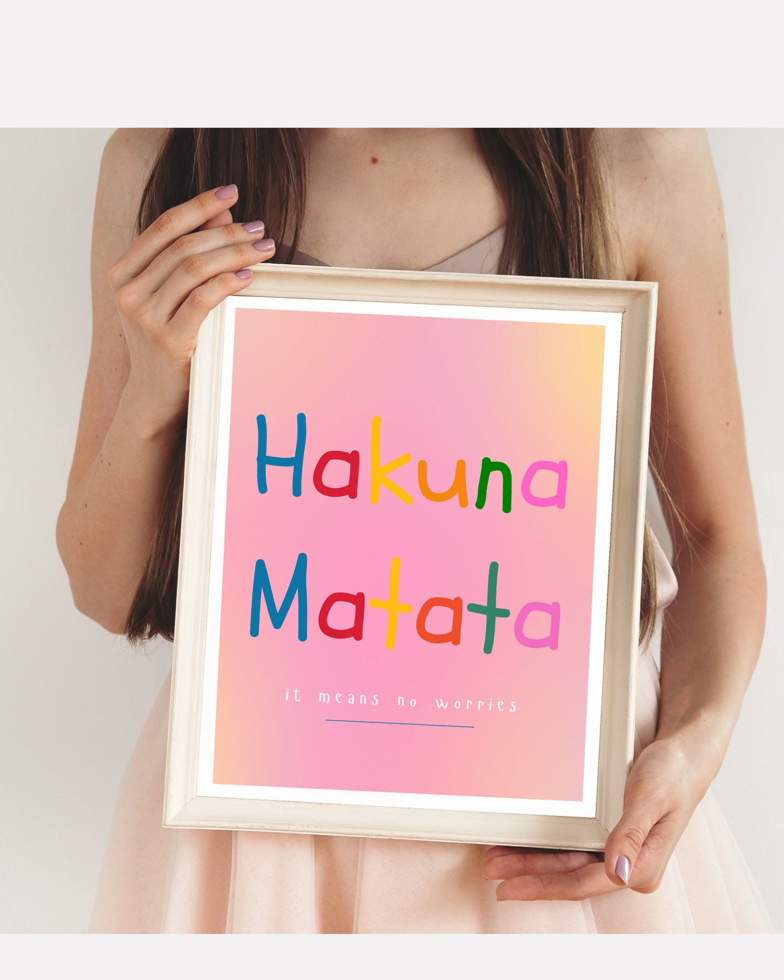 Hakuna Matata Print, Lion King Poster Quote, Quote for Kids Room ...
