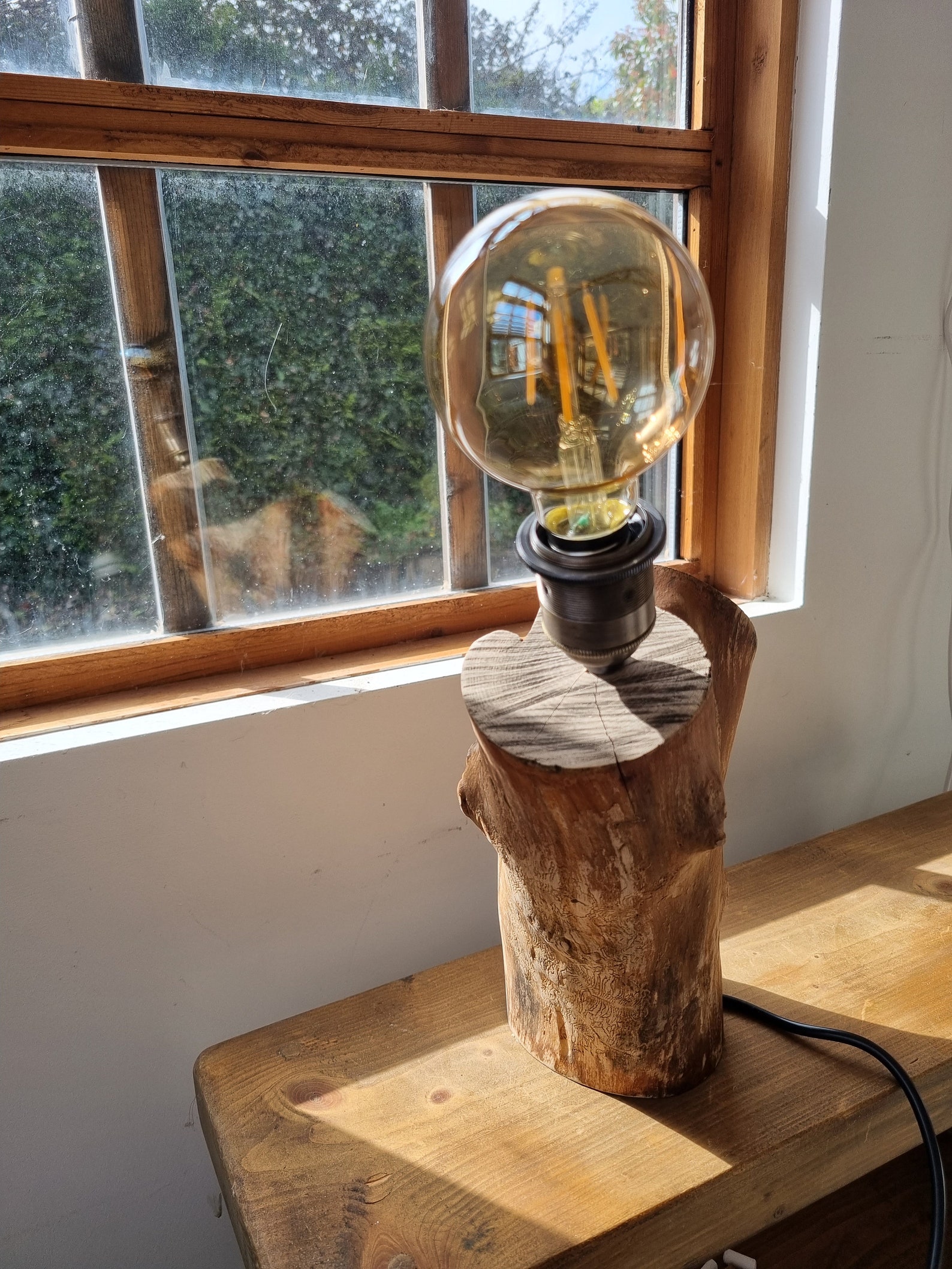 Log Lamp, Ash Wood Lamp - Etsy