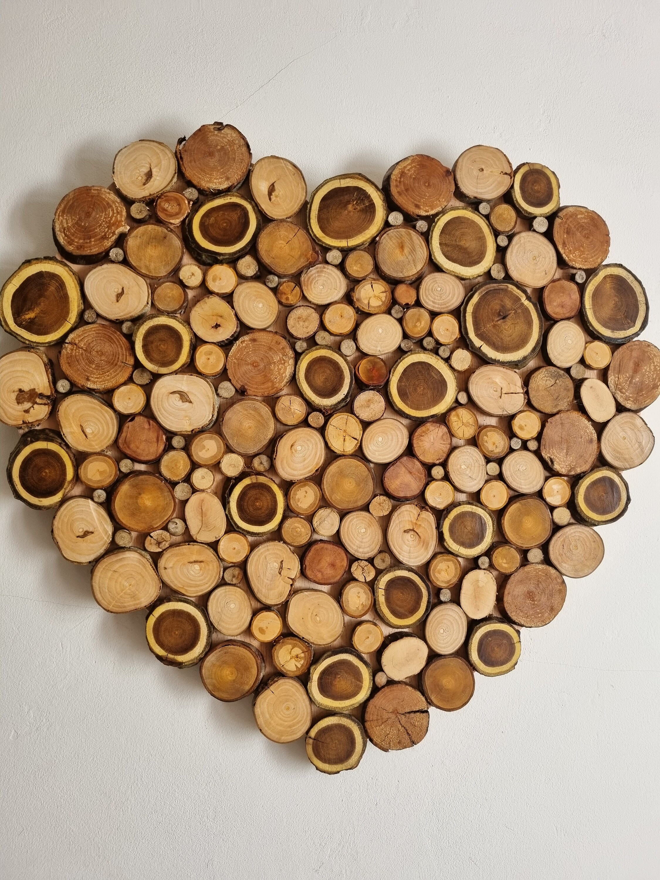 Log Wall Art, Wood Wall Art, Log Mosaic, Wall Art Mosaic, Log Slice ...