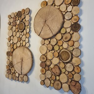 Wooden Wall Art, Natural Wall Art, Log Slice Decor, Log Wall Art, Wood ...