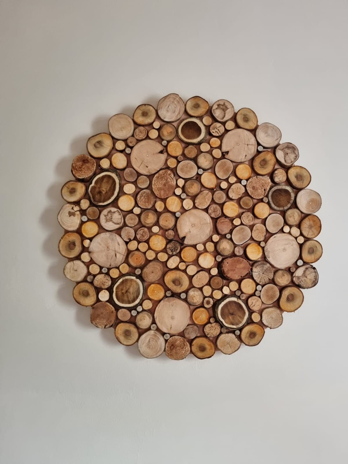 Log Wall Art 63cm Wood Wall Art Log Mosaic Wall Art Mosaic - Etsy UK