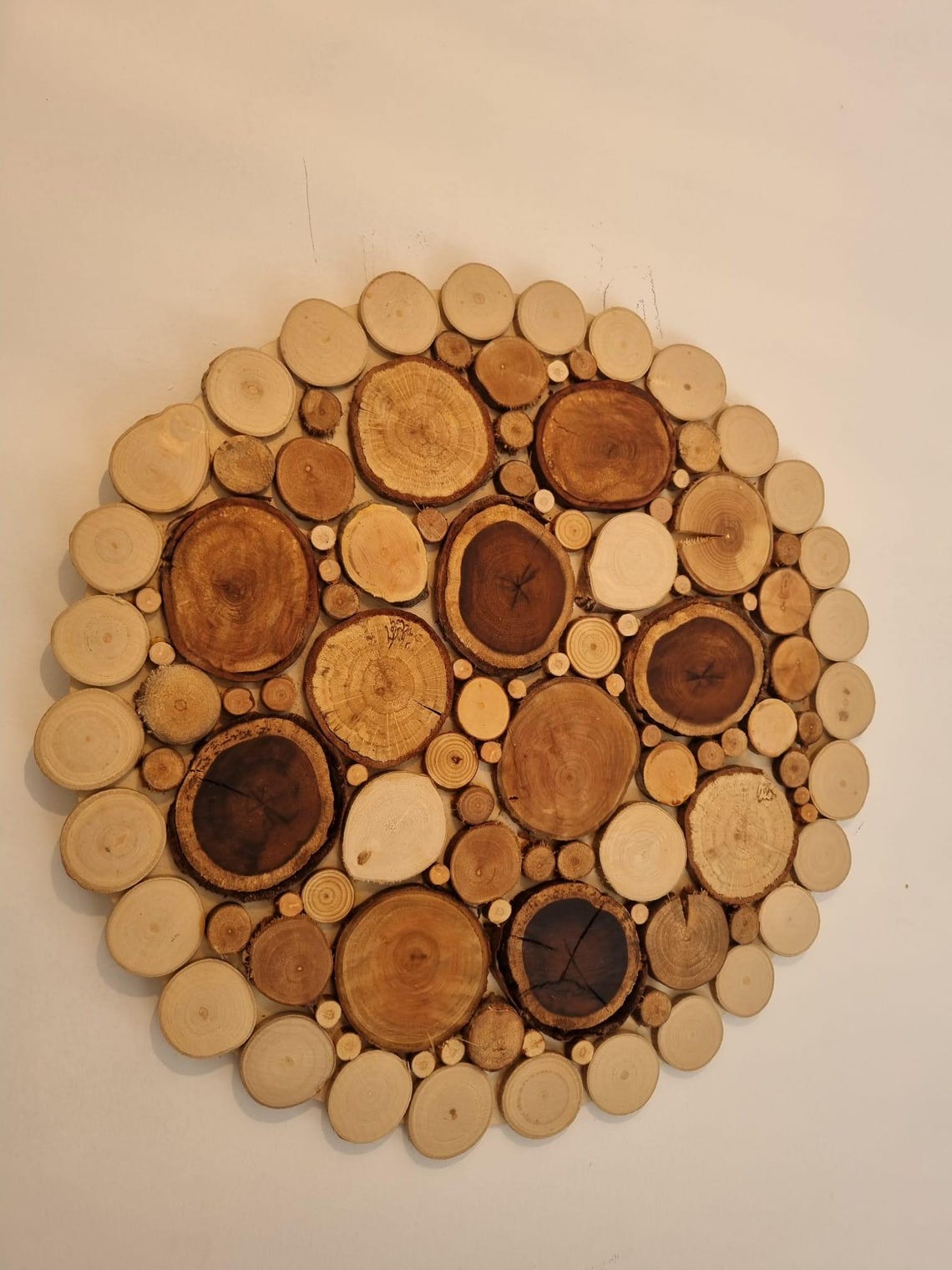 Round Wood Wall Art - Wood Wall Decor - Tree Ring Wall Art - Wood Art ...