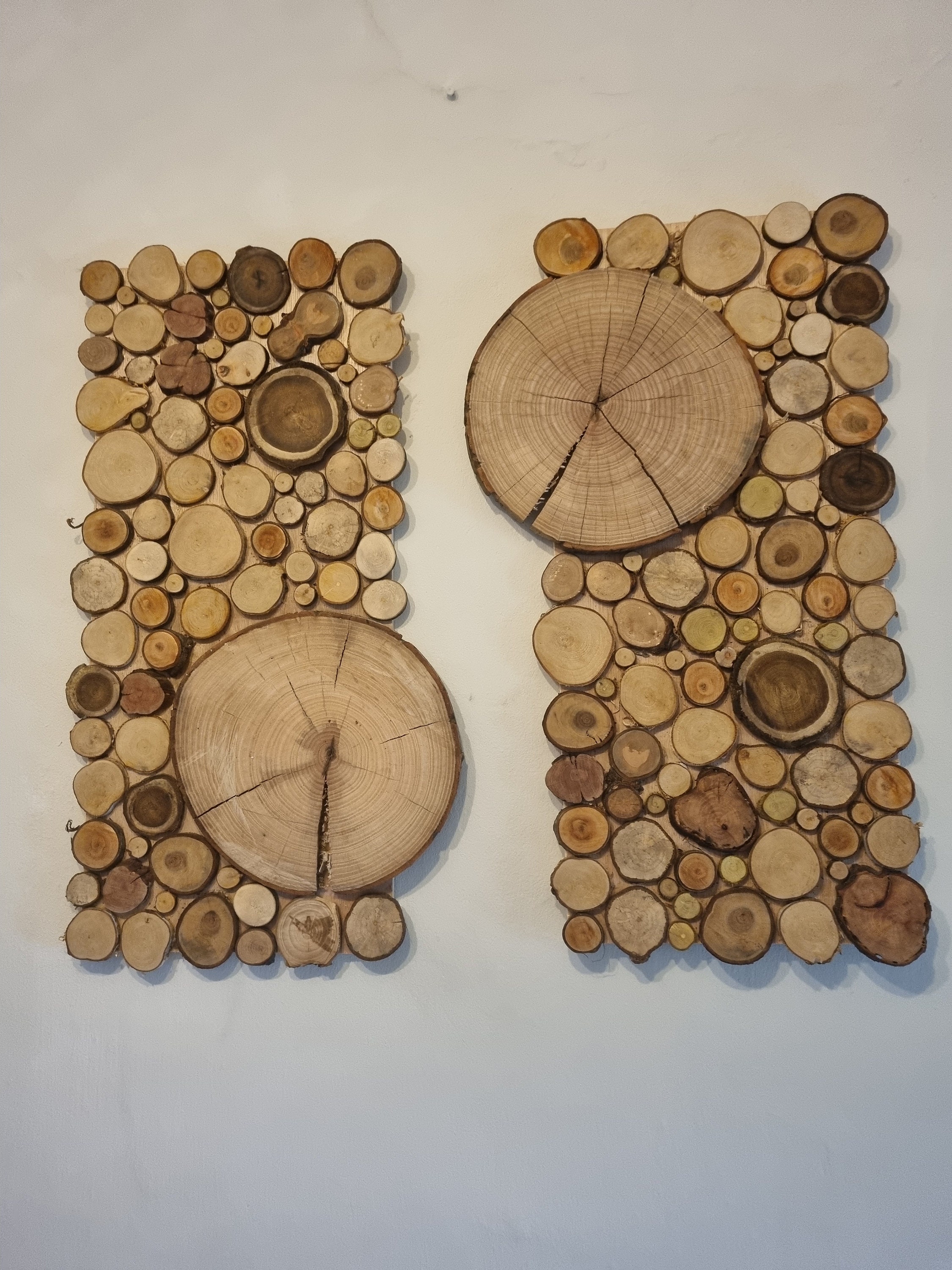 Wooden Wall Art, Natural Wall Art, Log Slice Decor, Log Wall Art, Wood ...