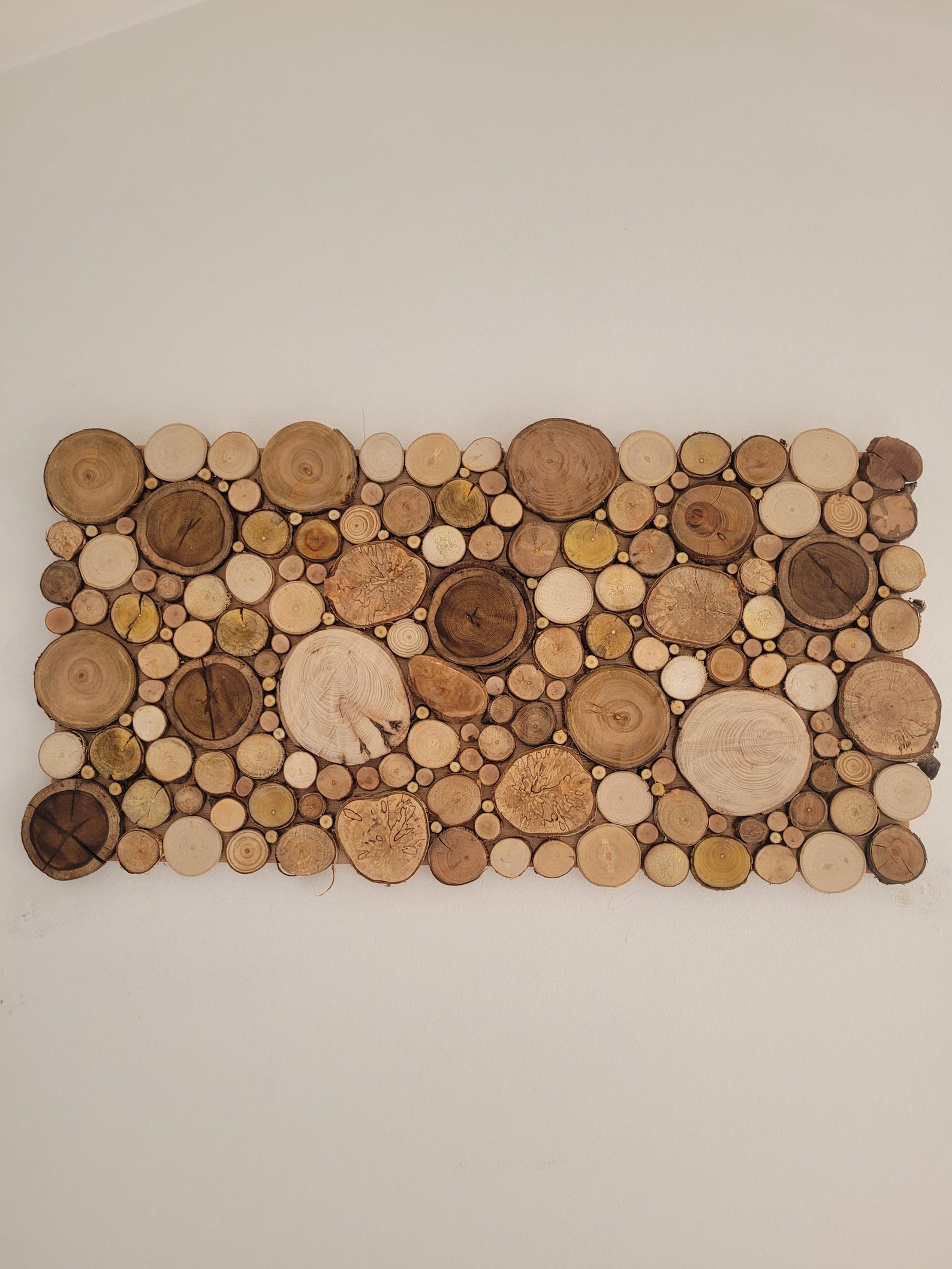 Log Wall Art | Wood Wall Art | Log Slice Wall Art | Wood Wall Mosaic ...