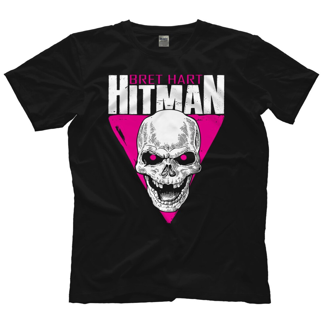 Bret "the Hitman" Hart - Classic Skull T-shirt - Etsy