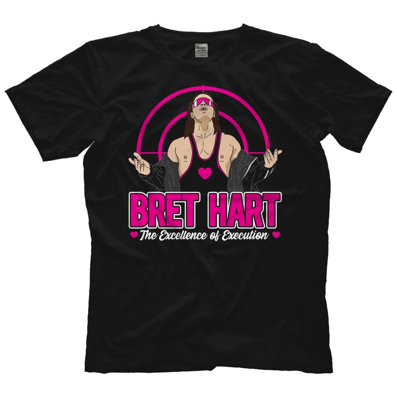 Bret "the Hitman" Hart - Bullseye T-shirt - Etsy