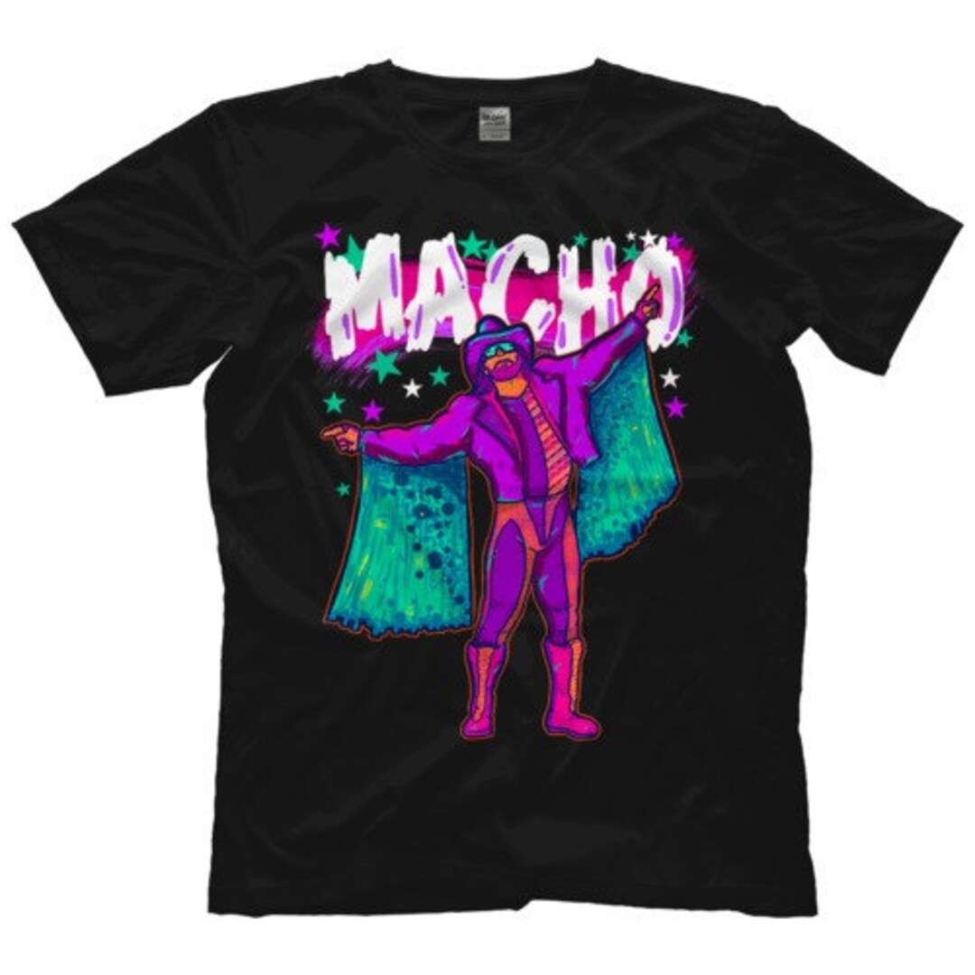 Macho Man Randy Savage - Savage Neon T-shirt - Etsy