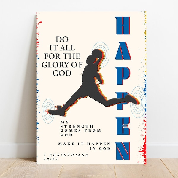 Christian Sports Posters - Etsy