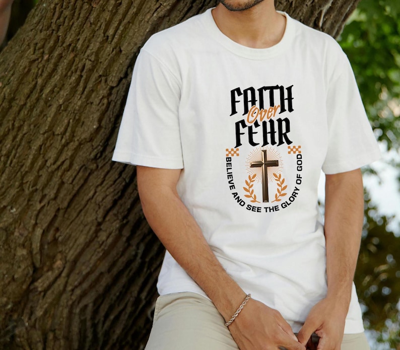Christian Faith Over Fear Svg Png, Biblical Quotes Women Men Svg Png ...