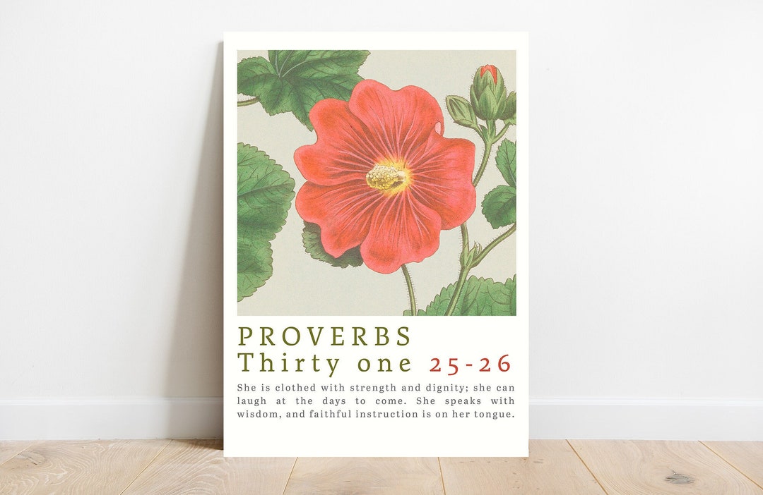 Christian Posters Aesthetic Bible Verse Art Work Proverbs - Etsy