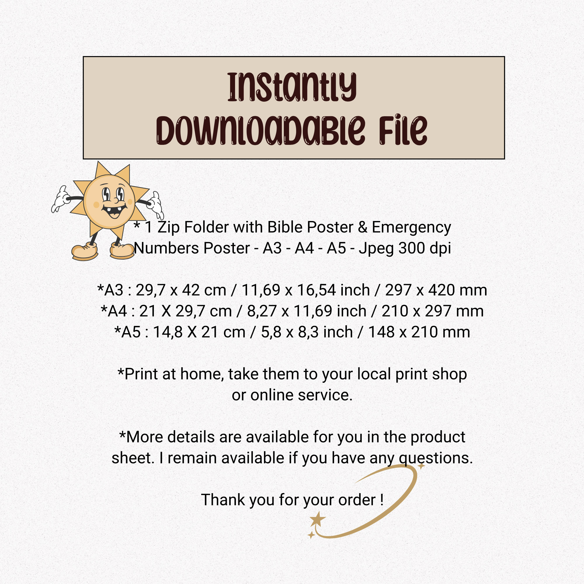 Bible Emergency Numbers Printable Poster, Retro Christian Wall Art ...