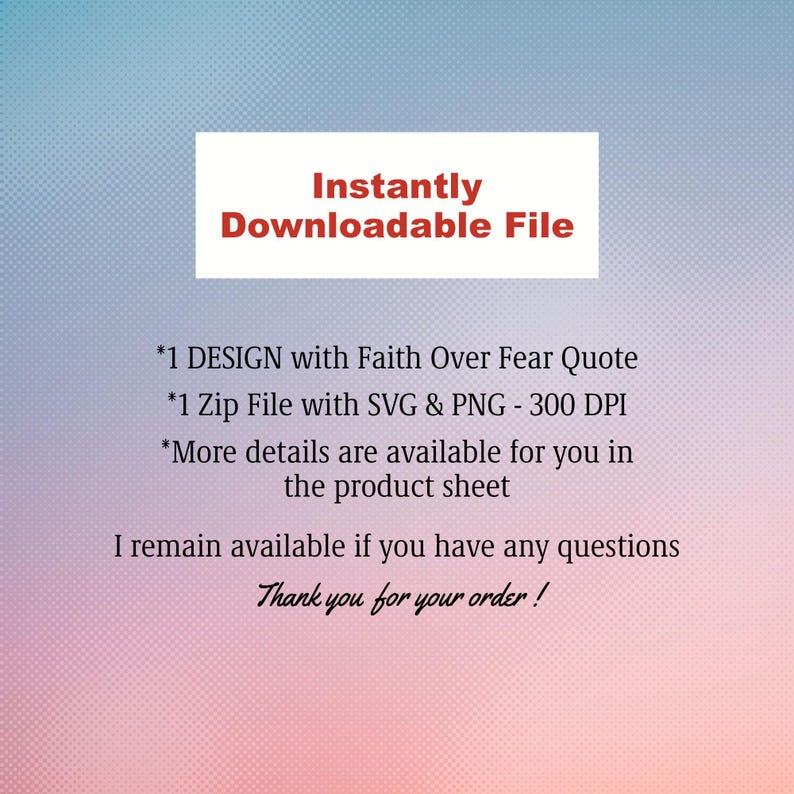 Christian Faith Over Fear Svg Png, Biblical Quotes Women Men Svg Png ...