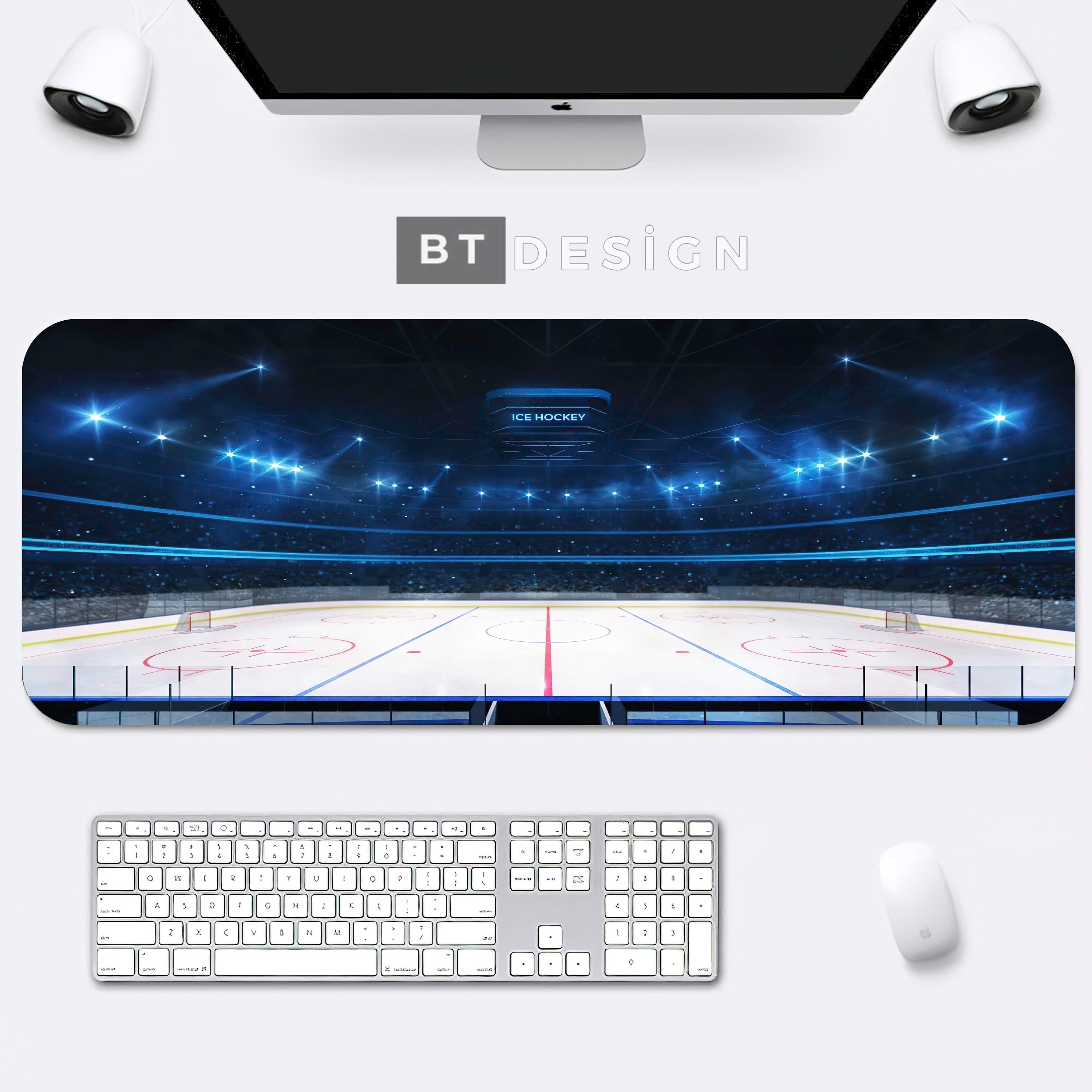 Hockey Deskmat, Ice Court Deskmat Large Mousepad, Xxl Cute Mousepad ...