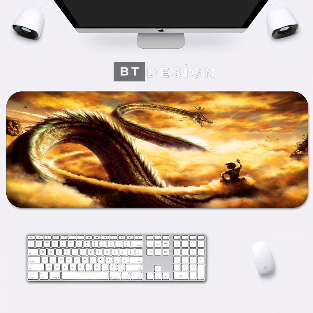 Dragon Deskmat, Anime Dragon Deskmat Large Mousepad, Deskmat Cute ...