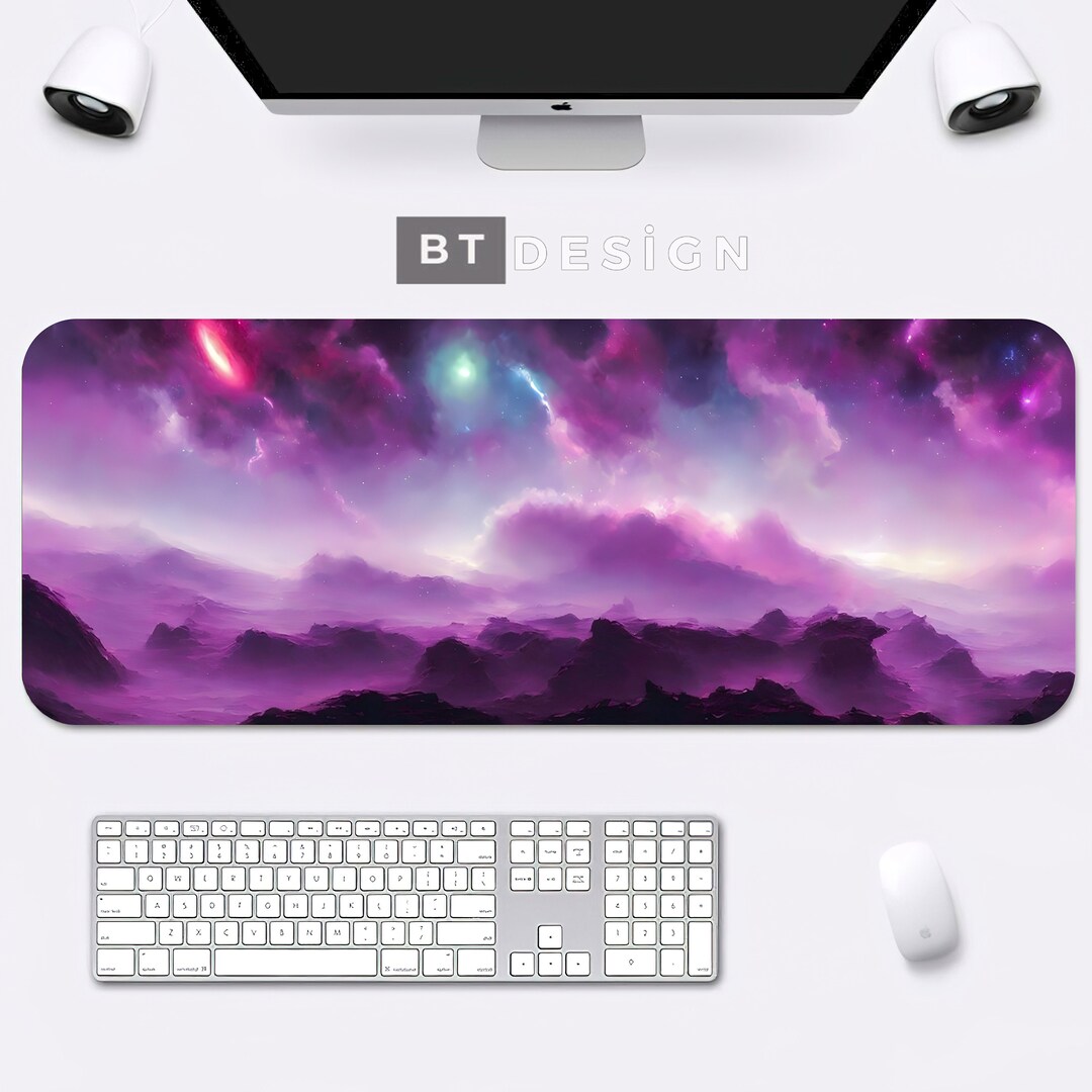 Stardust Deskmat, Colorful Cosmos Deskmat Large Mousepad, Fantasy Deskmat, Landscape Deskmat ...