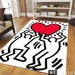 Keith Haring Rug Keith Haring Print Pop Art Rug Nonslip Area Rug Unique ...