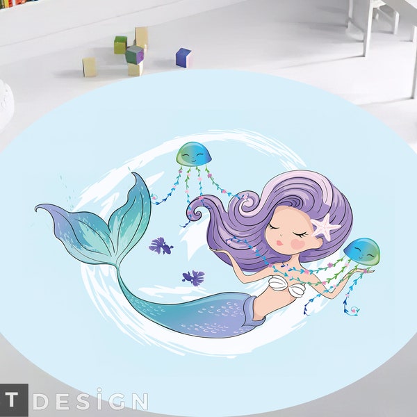 Mermaid Area Rug - Etsy