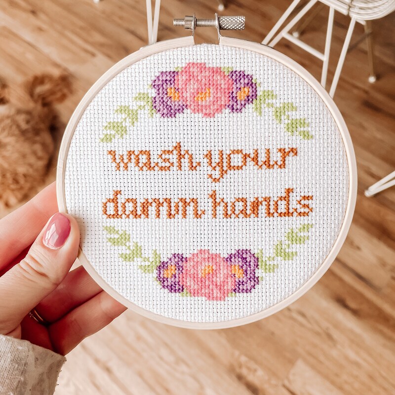 Cross Stitch Sign - Etsy