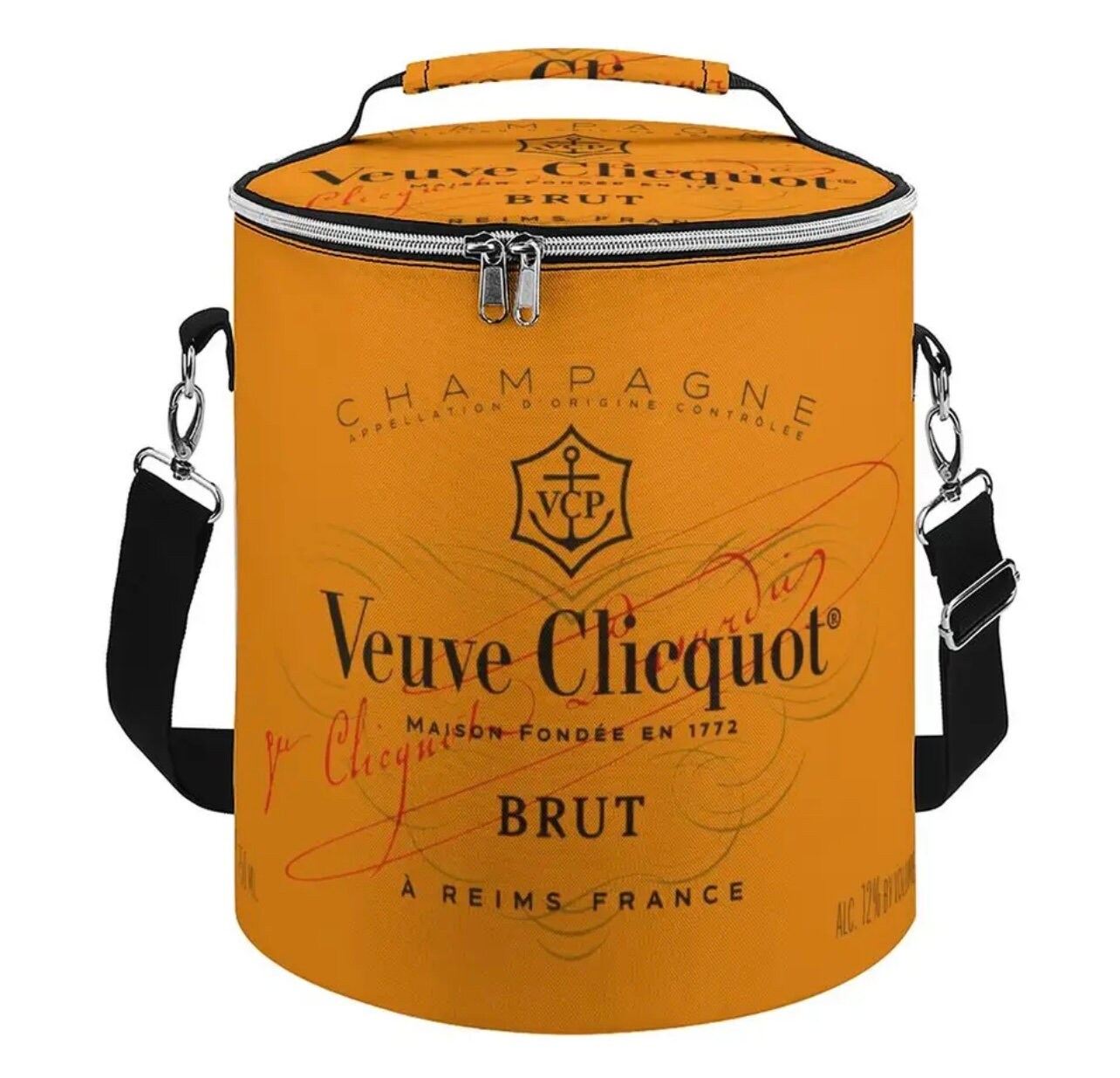 Champagne Insulated Camping Picnic Bag Veuve Cooler Bag Portable Veuve ...