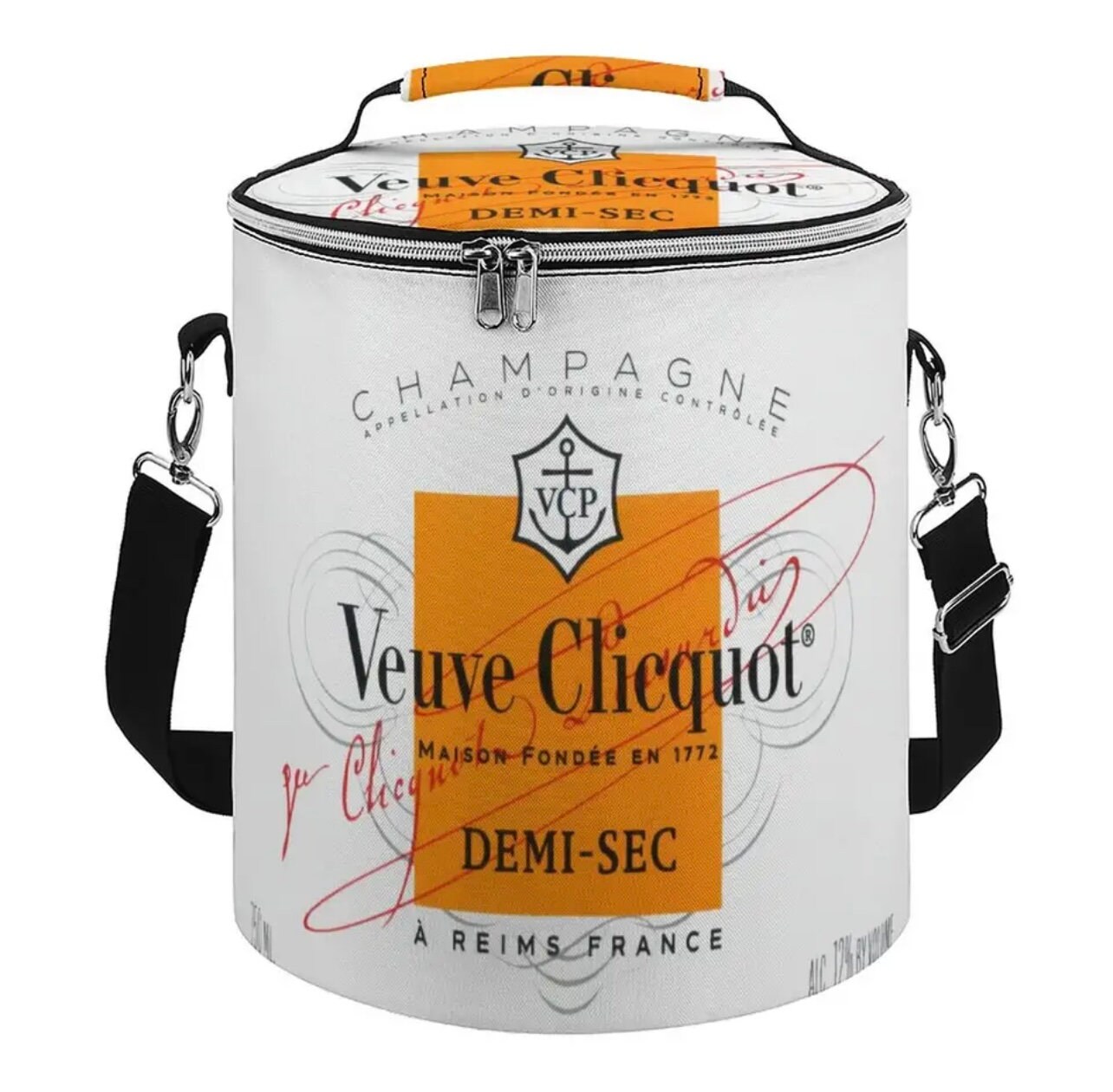 Champagne Insulated Camping Picnic Bag Veuve Cooler Bag Portable Veuve ...
